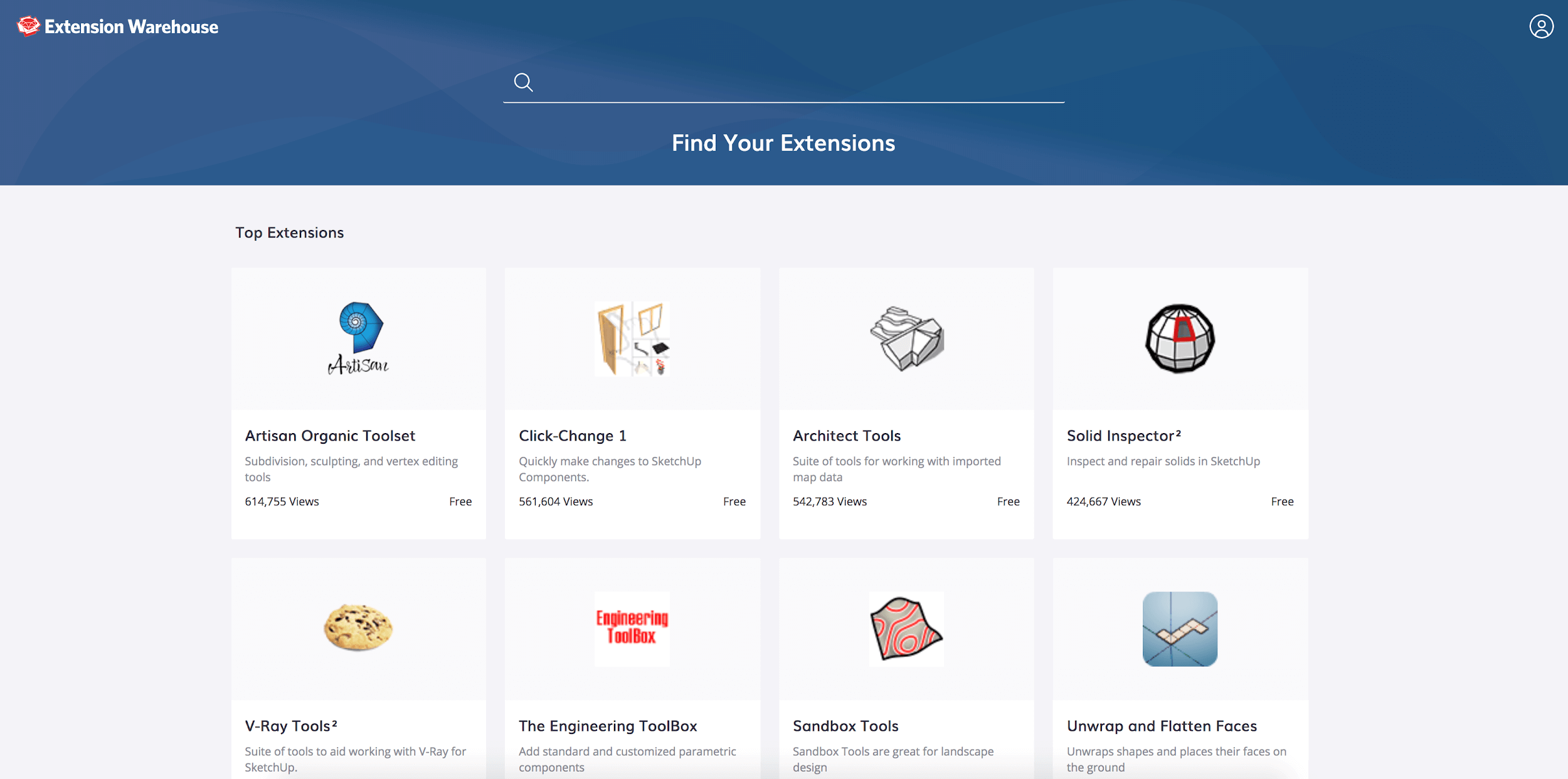 Extension Warehouse 2.0